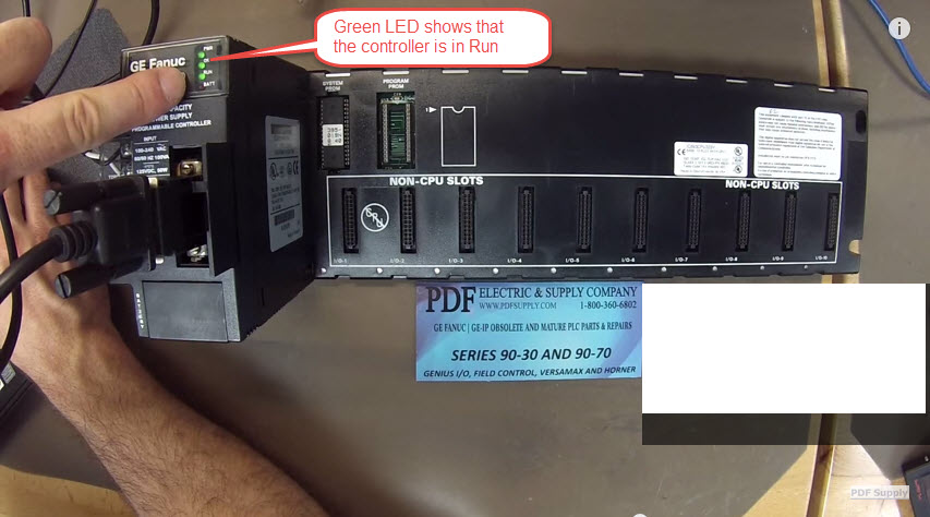IC693CPU323 How-to Test GE Fanuc PLC Series 90-30 CPU Rack Intelligent ...